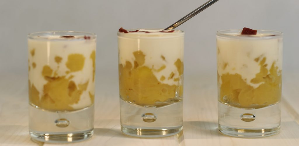 Verrine pomme -chèvre